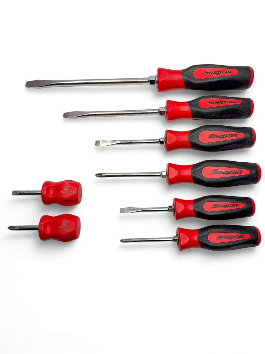 Snap On 8 pc Instinct® Soft Grip Combination Screwdriver Set (Red ...