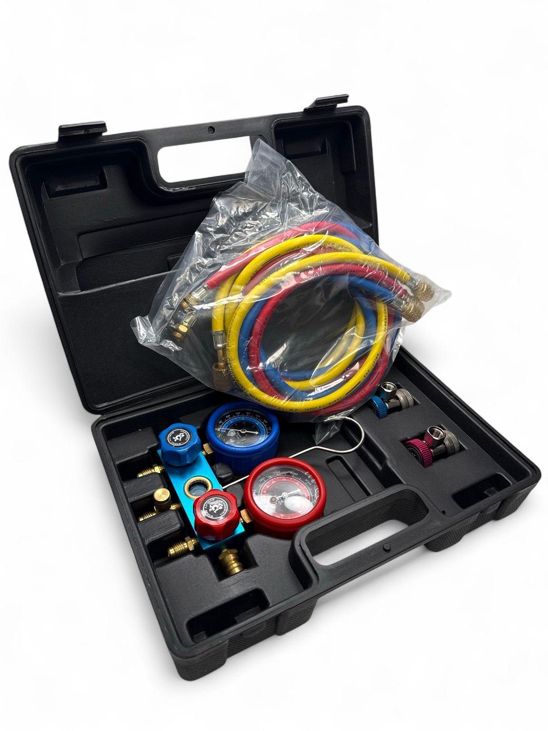 Cornwell R134a Aluminum Manifold Gauge Set With 72” Hoses, MCL289772 ...