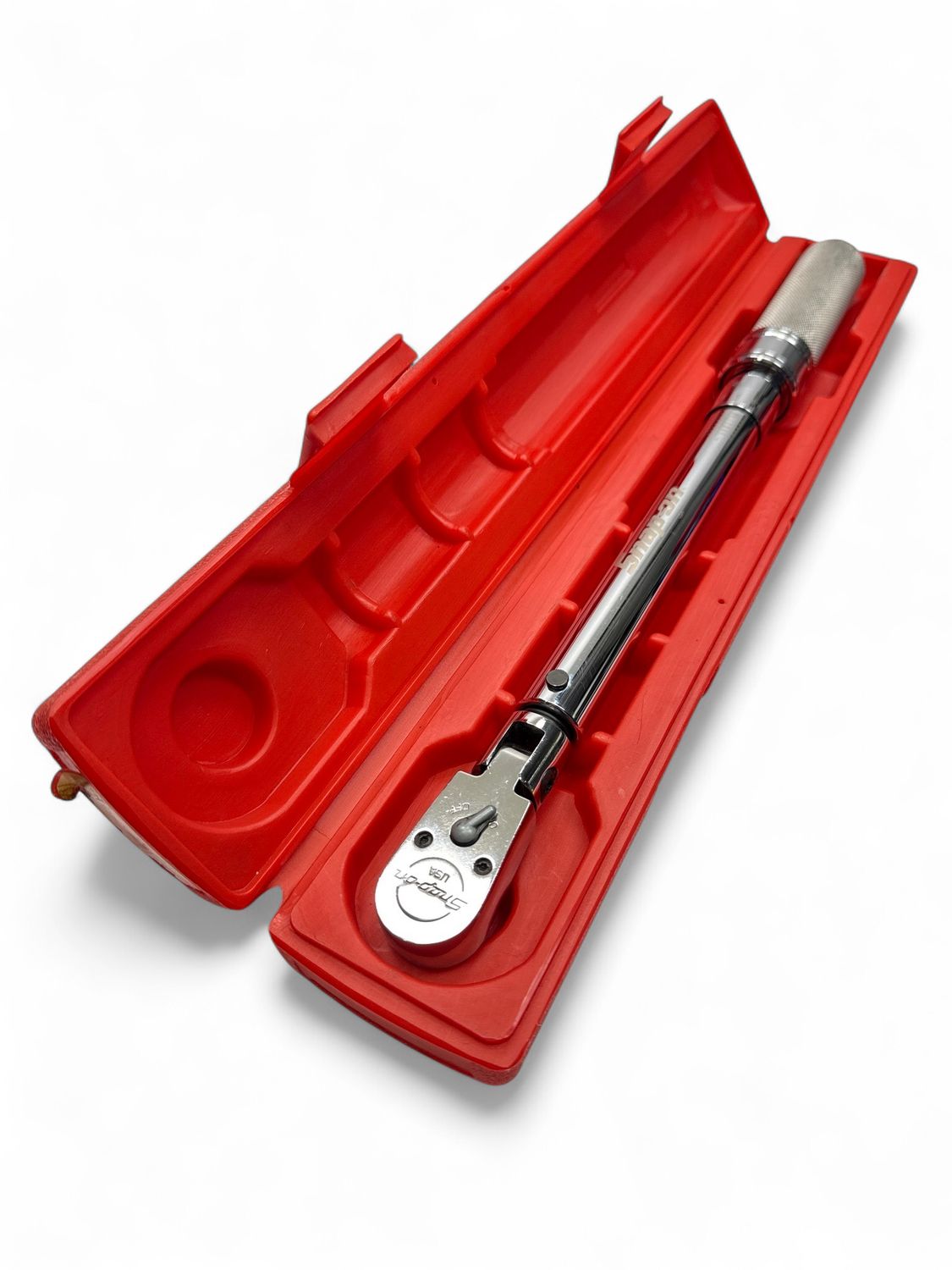 Snap On 3/8" Drive SAE Adjustable Click-Type Flex-Head Torque Wrench (5 ...