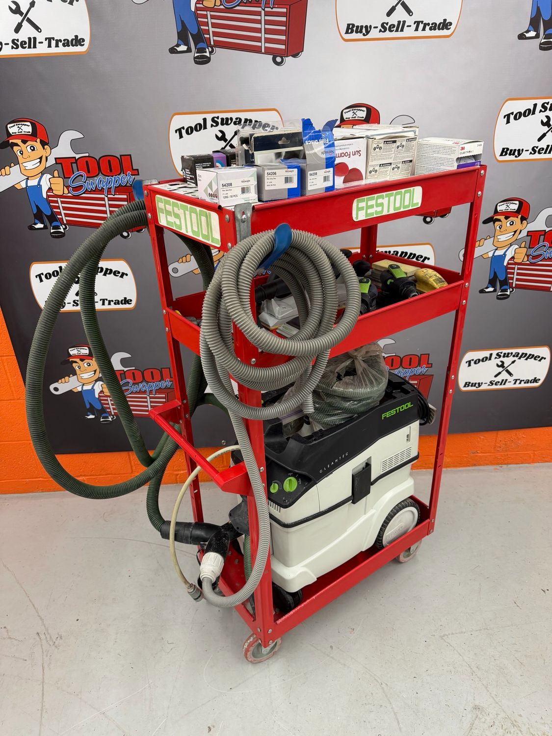 Festool Dustless Sanding Cart Set Up - Shop by Manufacturer - Tool Swapper