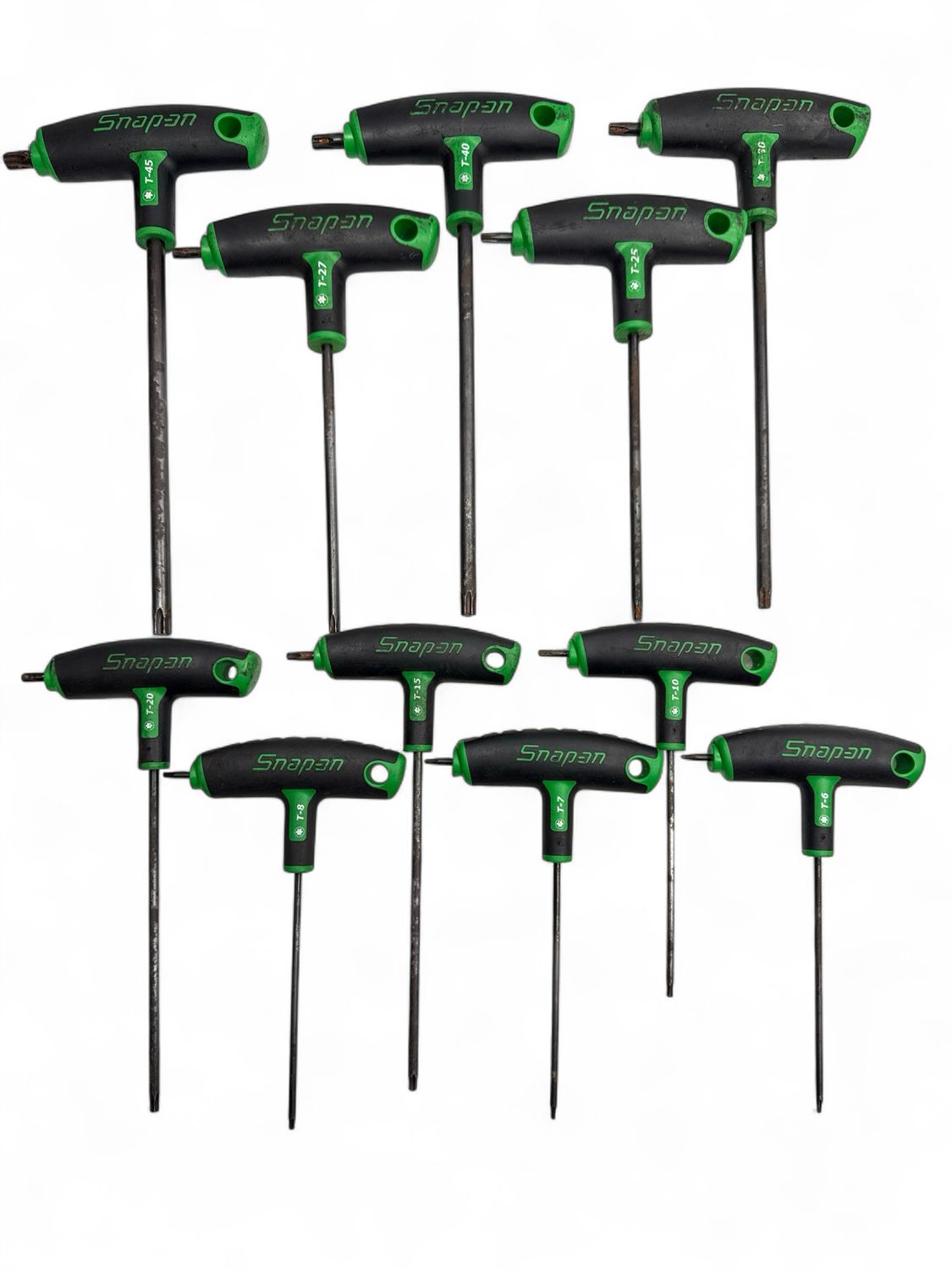 Snap On 8 pc TORX L-Shaped/ T-Shaped Combination Wrench Set (T10-T45 ...