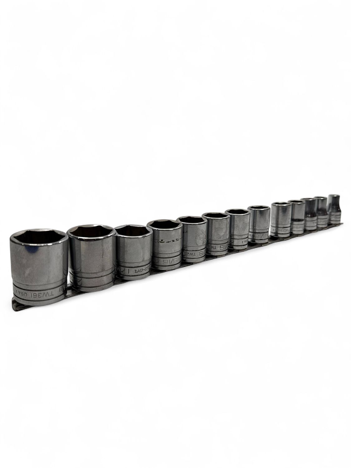 Snap On 13 Pc. 1/2" Drive 6-Point SAE Flank Drive Shallow Socket Set (3 ...