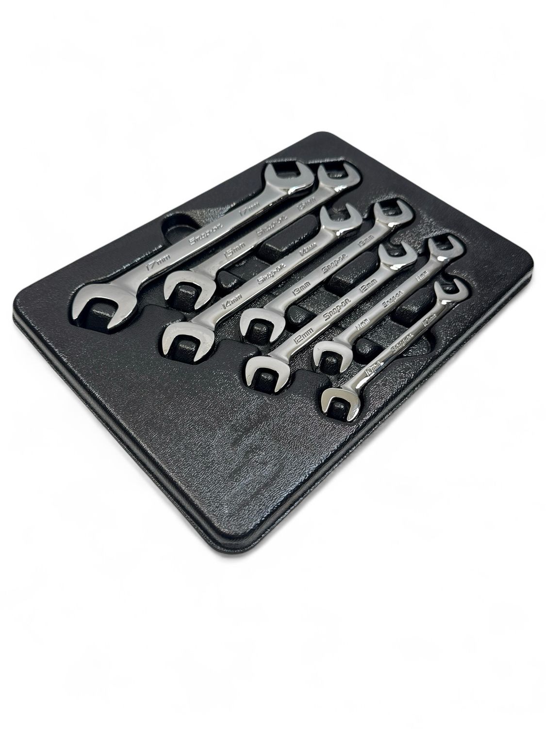 Snap On 7 Pc. Four-Way Angle Open-End Wrench Set(10-15mm and 17mm ...