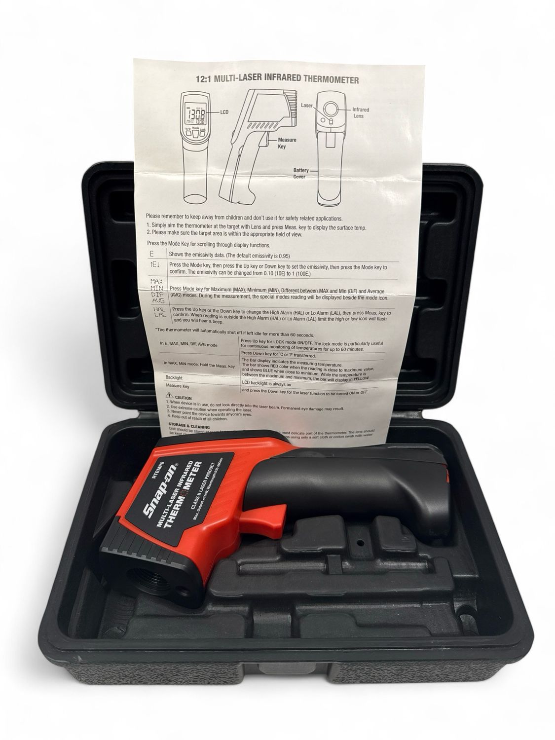Snap On Multi-Laser Infrared Thermometer, RTEMP8 - Shop by Manufacturer ...