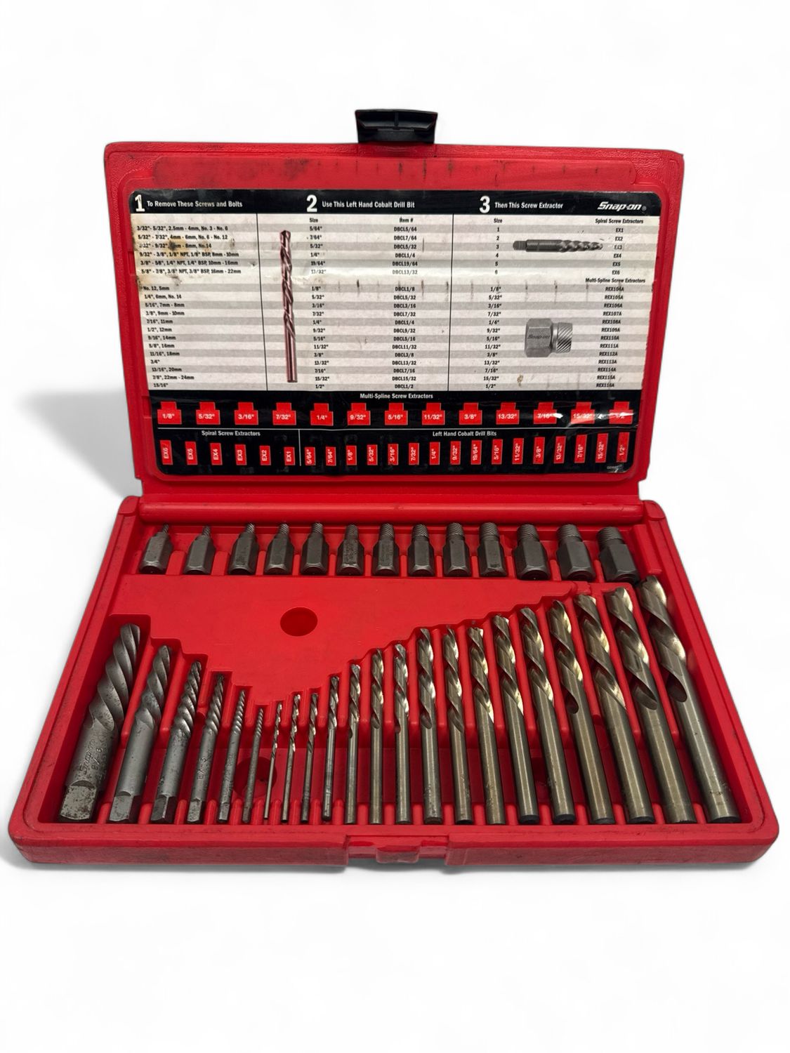 New Snap On 35pc Extractor/Drill Bit Set, EXD35 - Shop - Tool Swapper