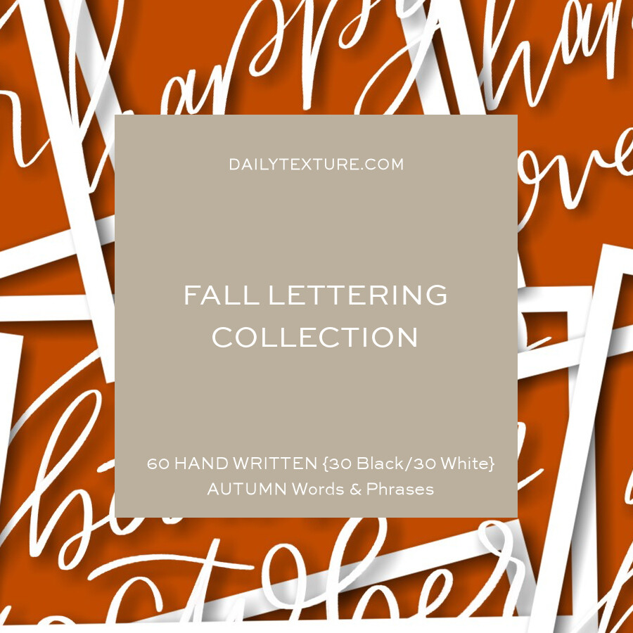 Fall Lettering Collection