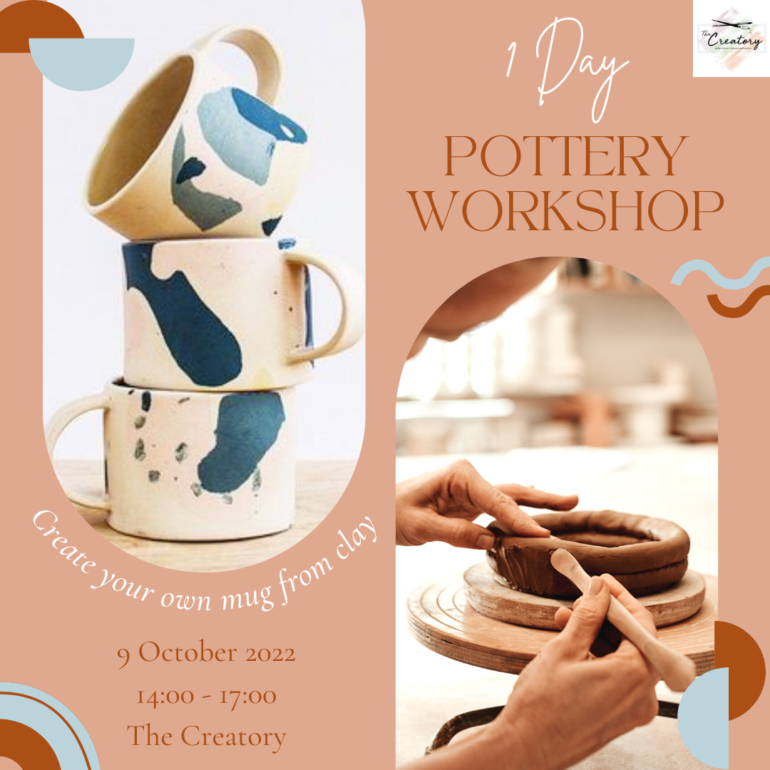 1 DAY Pottery Workshop: Mug