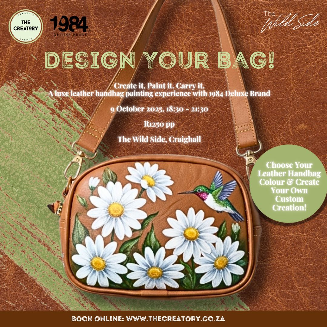 Design Your Bag - Luxe Leather Handbag Painting Experience: 9 October ...