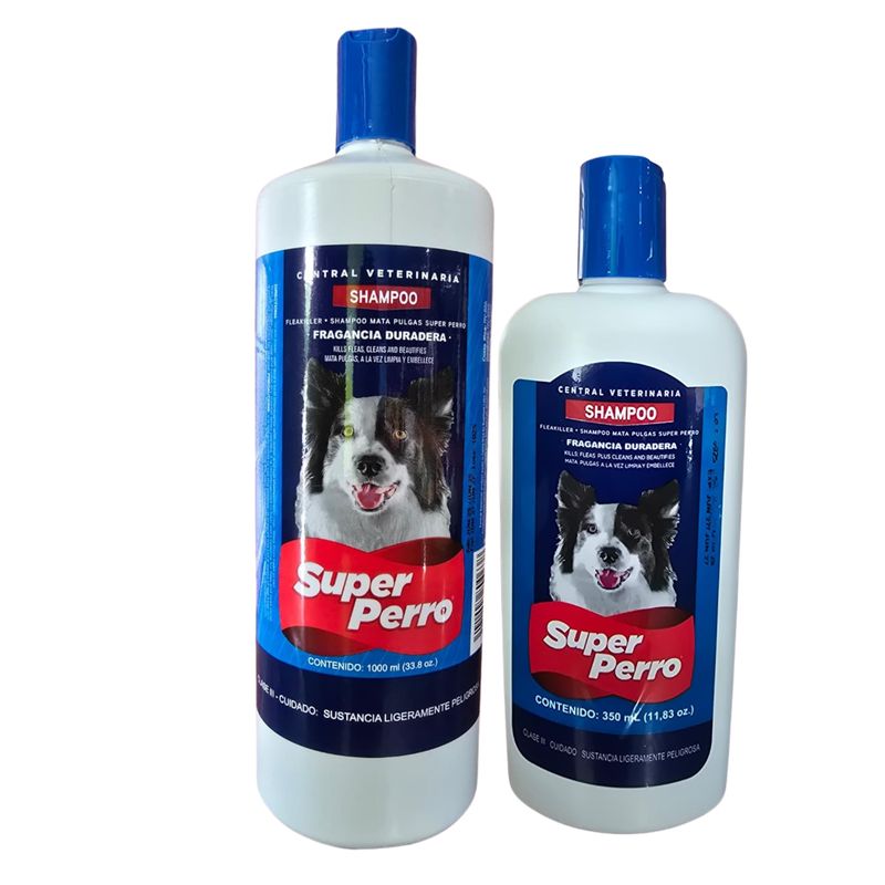 Shampoo Super Perro. Veterinaria Managua.