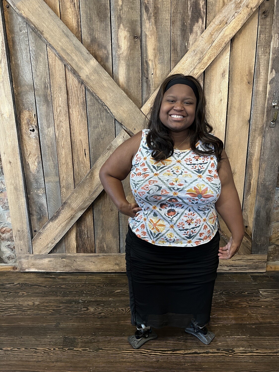 Charlie B . Slvlss Slub Top