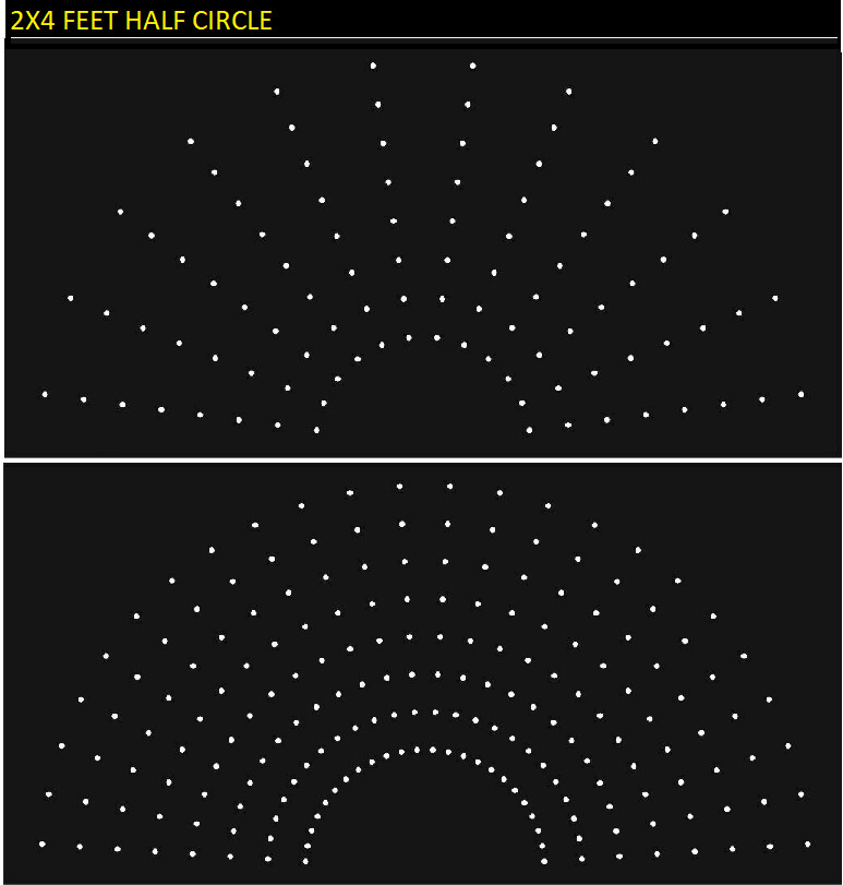 2X4 FEET HALF CIRCLE (SUN)