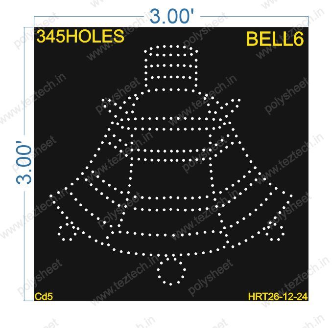 BELL6 BELL 1 PART 3X3 FEET 345 HOLES