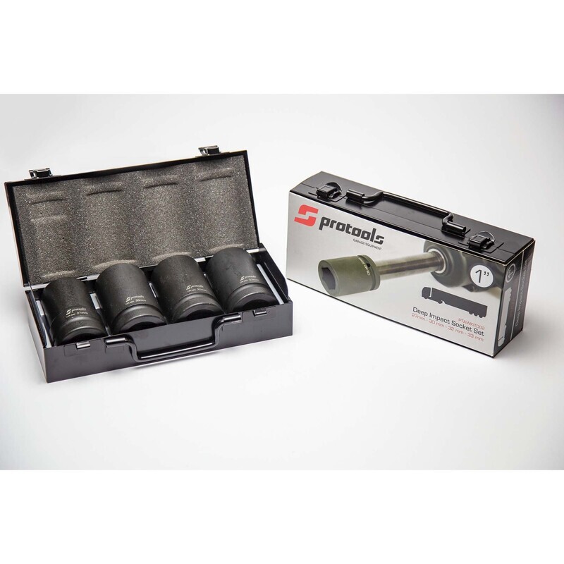 1” Impact Socket KIT. 4 pcs. long