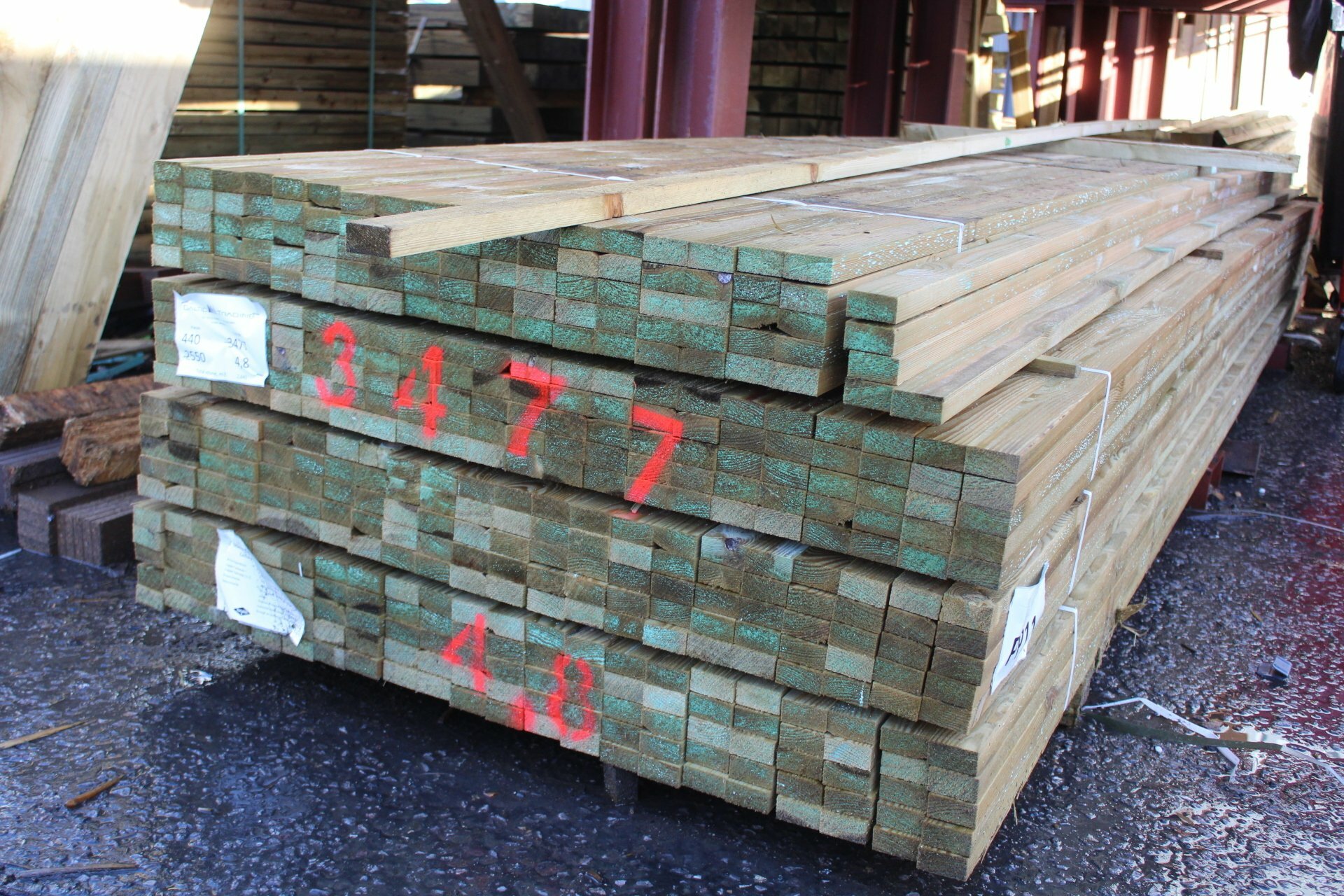 Treated Timber Roofing Battens 3600 X 50 X 25 51 Off