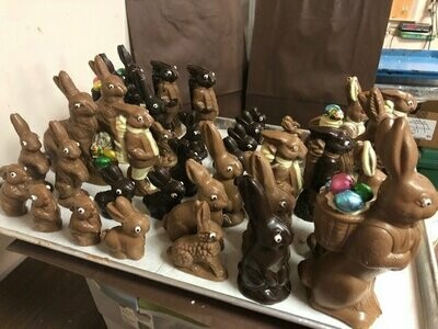 Gorgeous Solid Gourmet Chocolate Rabbits