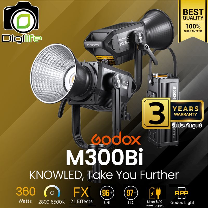 Godox LED M300Bi KNOWLED 360W 2800K-6500K - Bowen Mount - รับประกัน ...