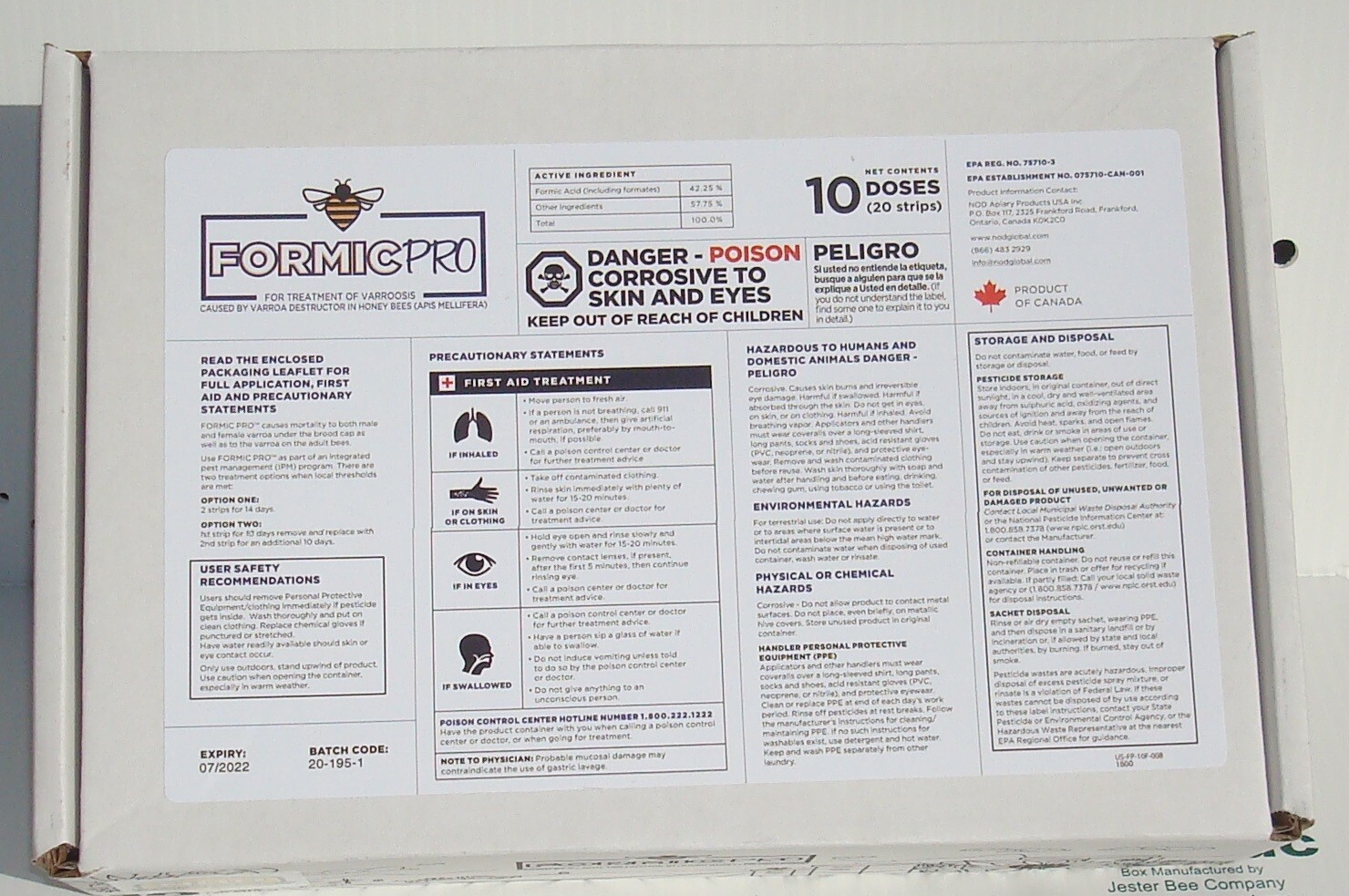 Formic Pro (10 Dose Pack) – Forest Hill Woodworking