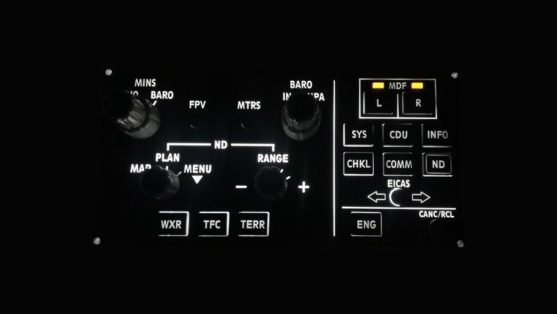 Boeing 787 EFIS/Display Select Panel