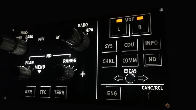 Boeing 787 EFIS/Display Select Panel