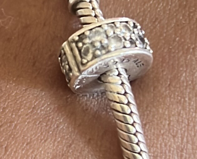 Pandora Single Safety Charm Stopper Silver/gold