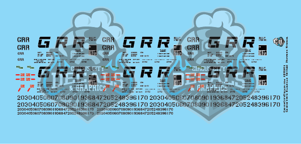Georgetown Railroad Ortner Hopper Stencil HO Scale Decal Set