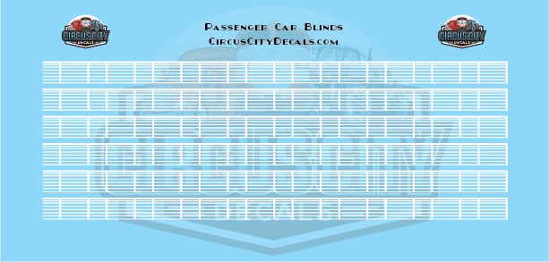 Venetian Blinds White HO Scale