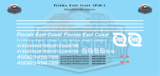Florida East Coast FEC GP40-3 HO Scale Decal Set