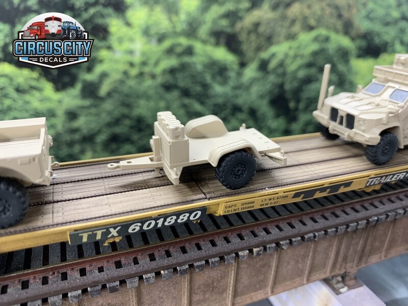 Military Joint Light Tactical Vehicle Trailer JLTV HO 1:87 Scale Model ...