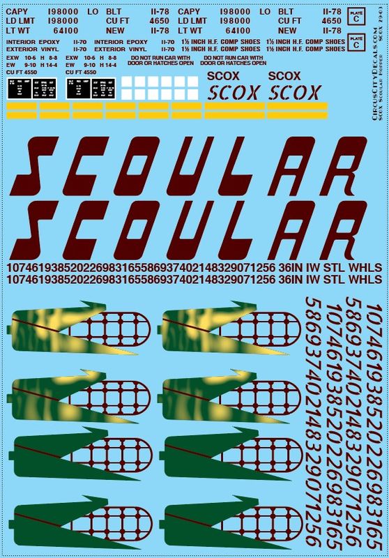 Scoular 59' Cylindrical Hopper SCOX G 1:29 Scale