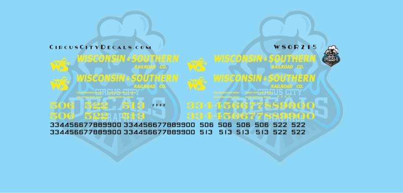 Wisconsin & Southern Railroad WSOR SD9 Green Scheme HO Scale