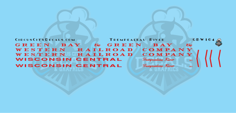 Green Bay & Western Wisconsin Central Trempealeau River 901 GBW WC ...