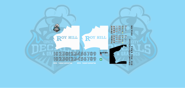 Roy Hill ES44 N Scale Decal Set