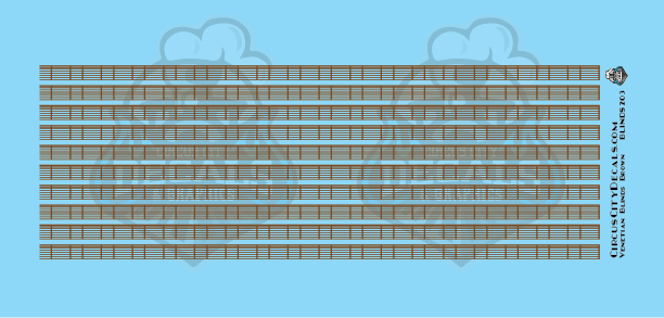 Venetian Blinds Brown HO Scale