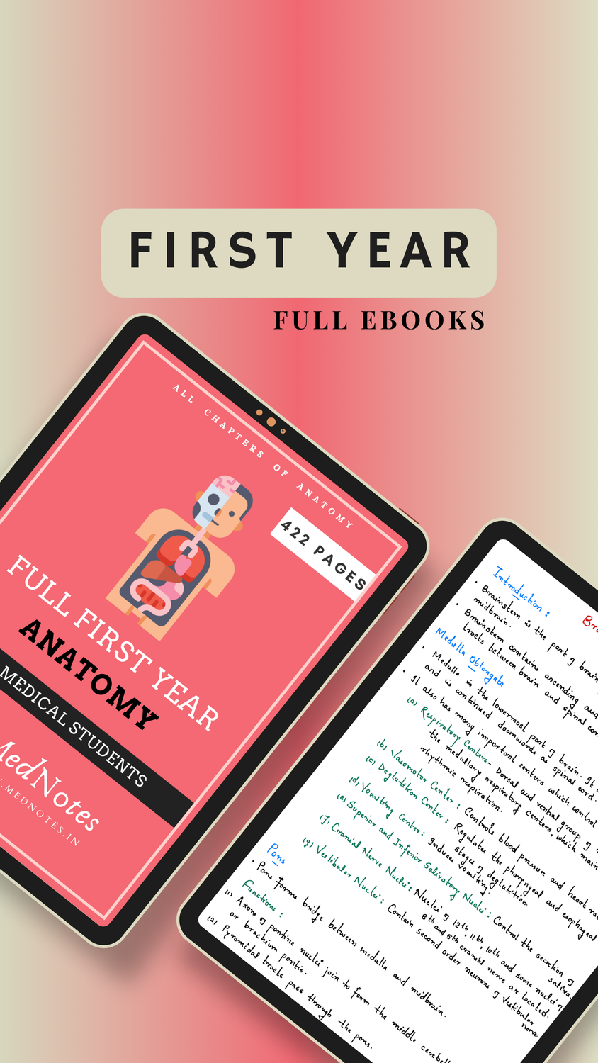 First Year - Full MedNotes Ebooks