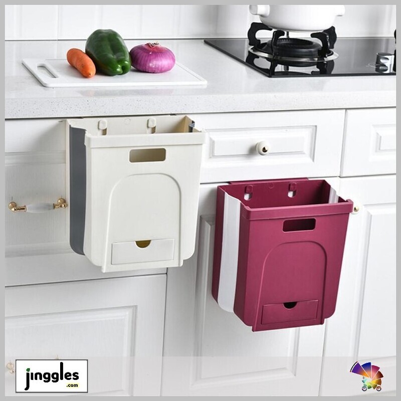 Folding Hanging Waste Bin. 8Ltr.