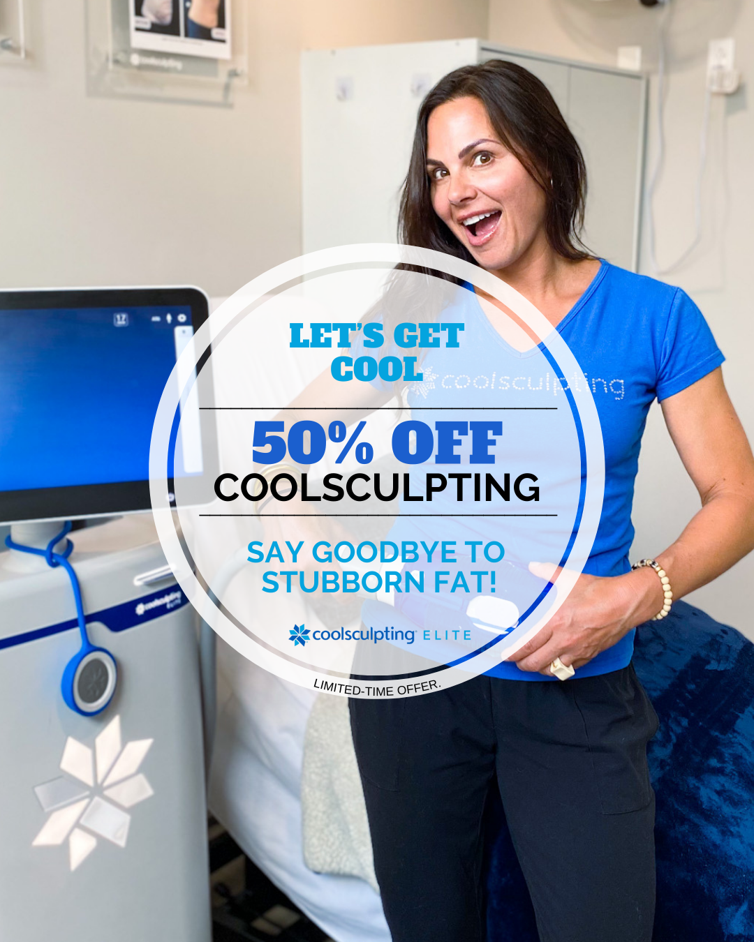 COOL MONTH: 50% off CoolSculpting Elite