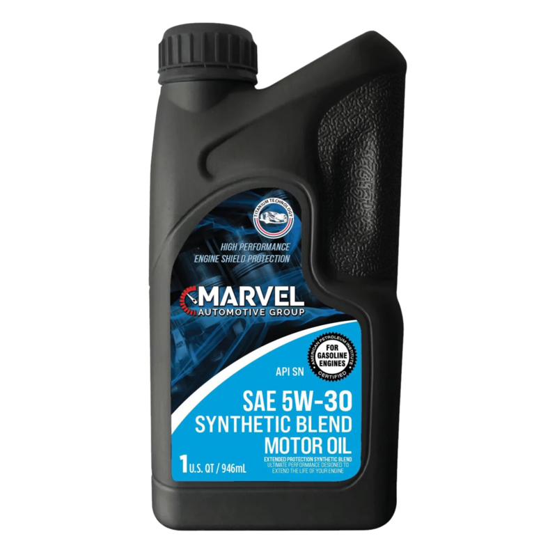 Auto parts MARVEL MARVEL SAE 5W-30 SYNTHETIC BLEND MOTOR OIL 1 U.S. QT ...
