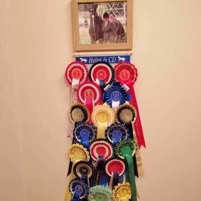 A Selection Of Rosette Holders Pony or Horse Show Rosettes