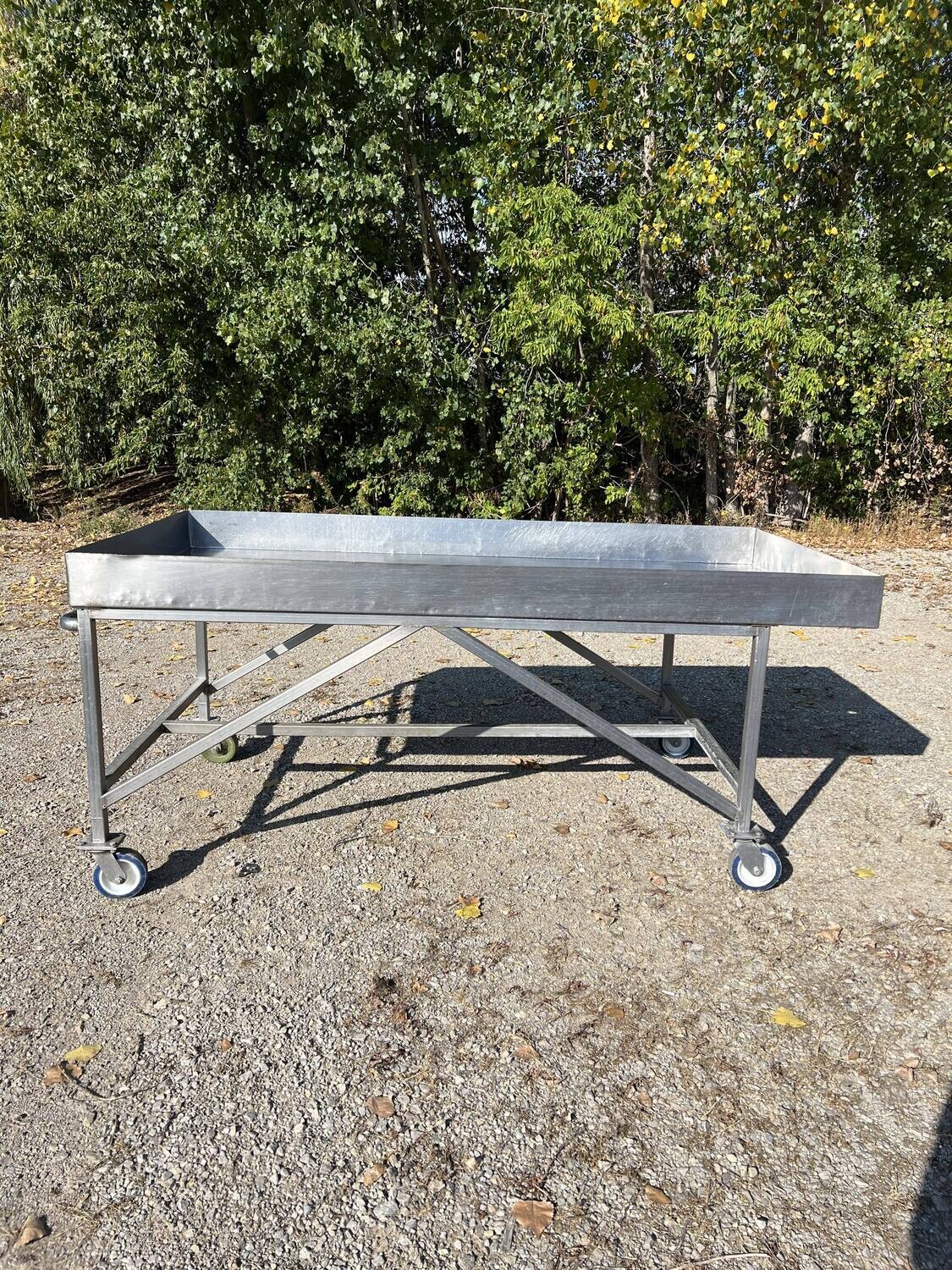 7' Drain Table - #3626 | Store | Ullmer's Dairy Equipment & Fabrication