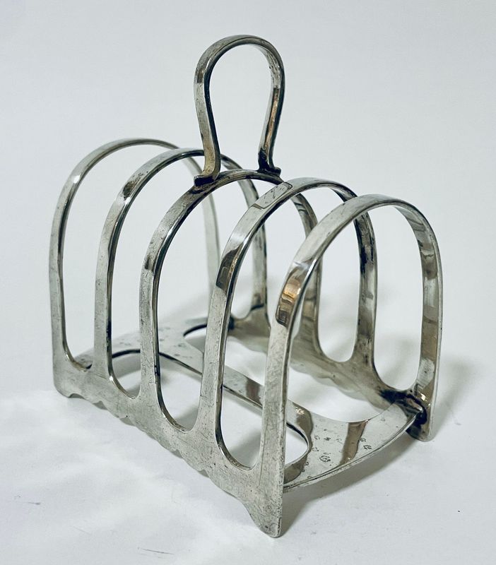 Antique Silver Toast Rack