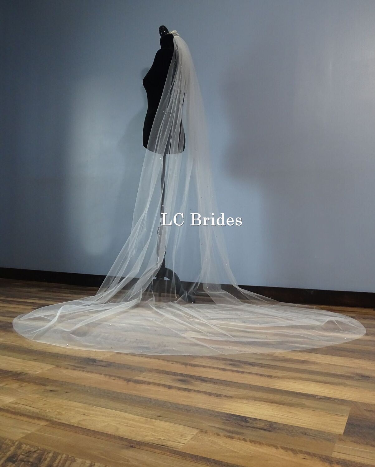 MIRANDA | Simple Cathedral Wedding Veil - Plain