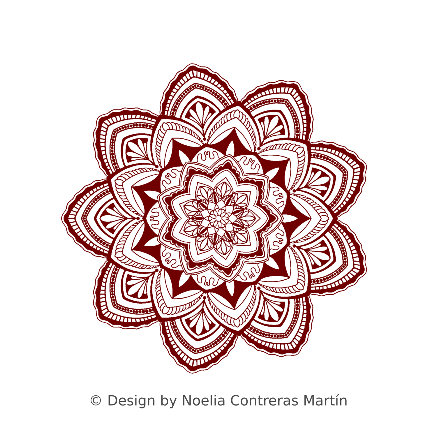Mandala (NCM#17). Textured Rubber Mat