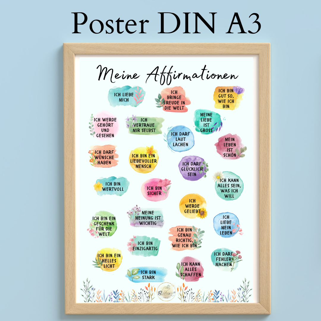 Affirmationen - Das POSTER