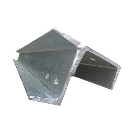 Galvanised Steel 45° Corner - 80mm