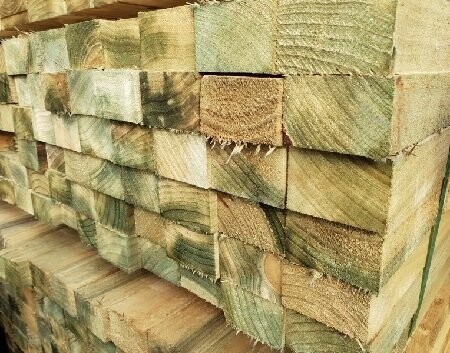 Treated Pine Rough Sawn Wet H3