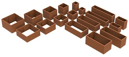 Shapescaper® REDCOR® Modular Box planters