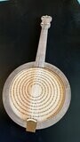 DIGITAL LASER FILE - Banjo Design with spiral template for song lyrics ...
