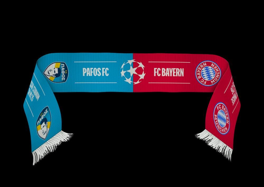 Matchday Scarf Pafos vs Bayern Munich