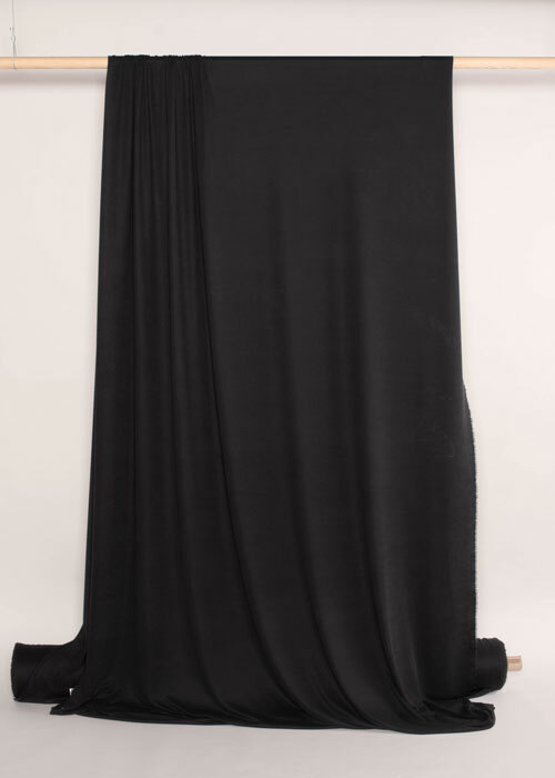 Polynosic/Spandex Knit - Black | Shop