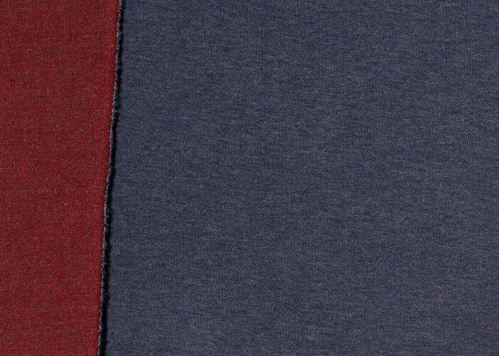 Double-Faced Interlock Knit - Cherry/Navy | Shop